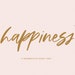 Happiness Font A Handwritten Script Font TTF / OTF Modern - Etsy