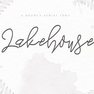 Lakehouse Font - Unique Script Font - TTF - Etsy