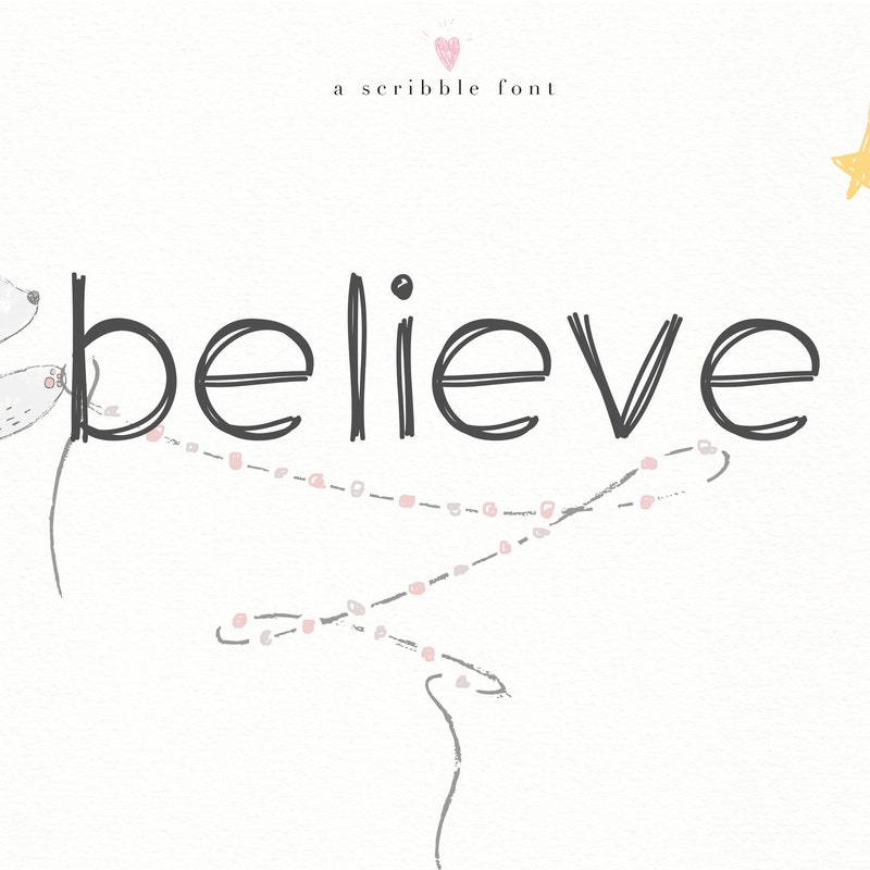 Believe Font - Etsy