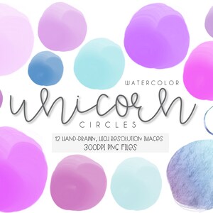 Watercolor Circles Clip Art - Watercolor Dots - Shape Clip Art ...