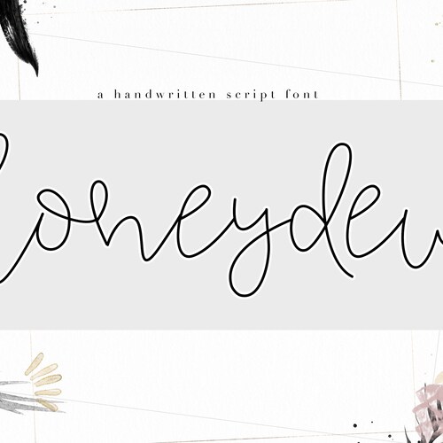 Asteroid Font Handwritten Script Font Cricut Fonts Modern | Etsy