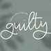 Guilty Font Modern Handwritten Script Font Cricut Fonts - Etsy