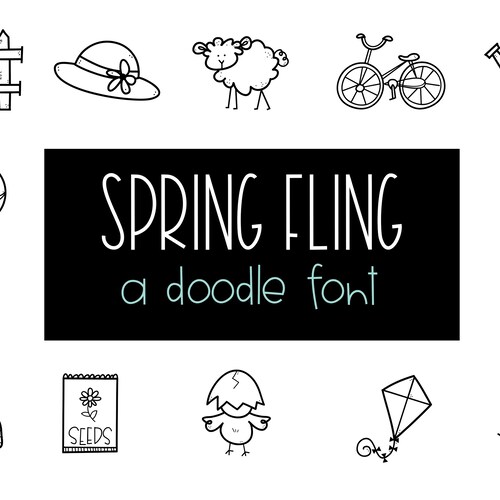 Summer Break A Hand-drawn Doodle Font Summer Doodles TTF - Etsy