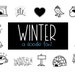 Winter Wishes A Hand-drawn Doodle Font Winter/christmas | Etsy