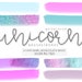 Watercolor Unicorn Brushstrokes Unicorn Clipart Glitter - Etsy