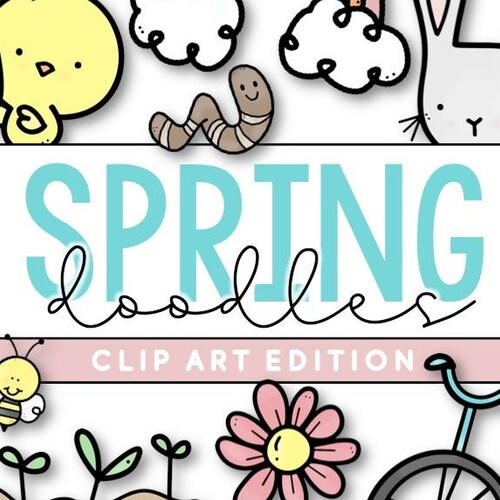 Spring Clip Art Spring Illustrations Rainbow Spring Images - Etsy