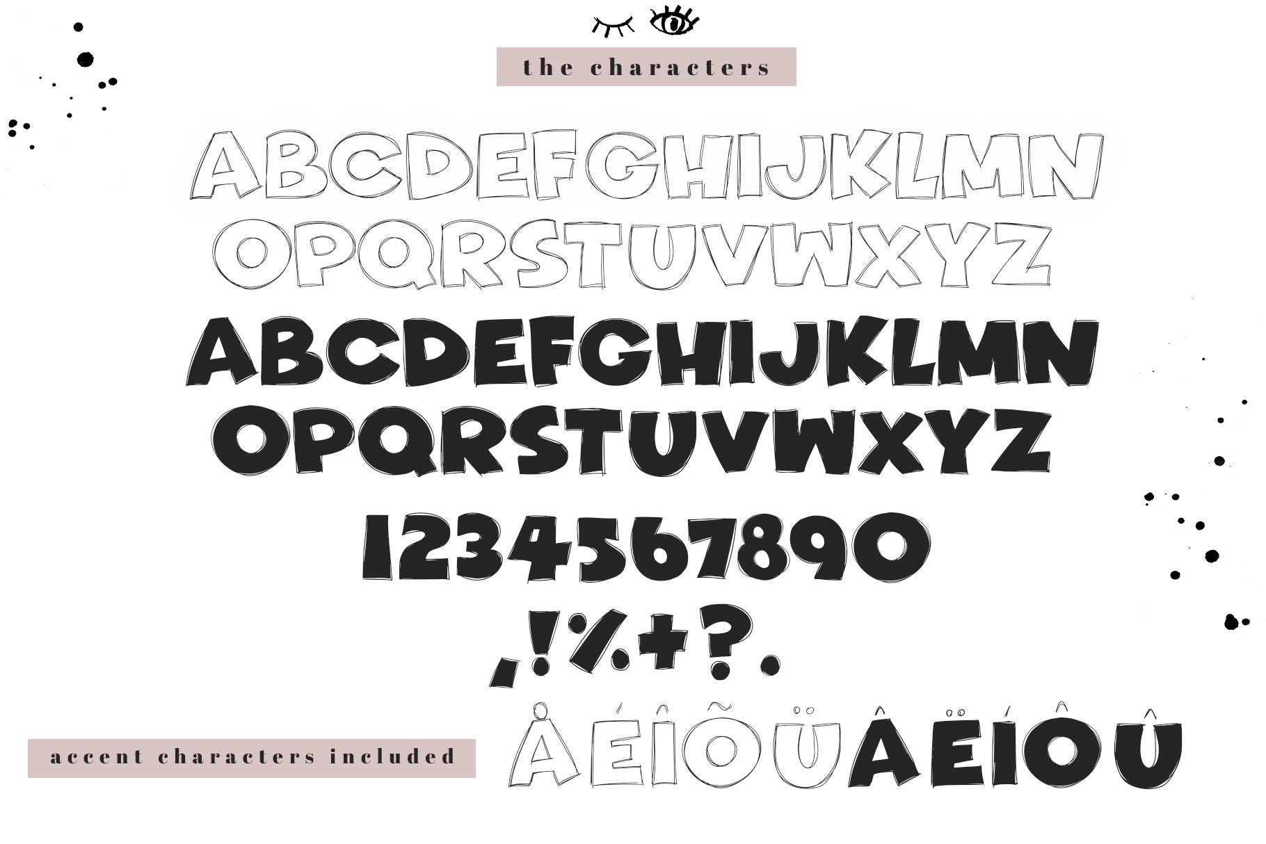 Wink - Fun & Bold Handwritten Font - TTF / OTF - Etsy