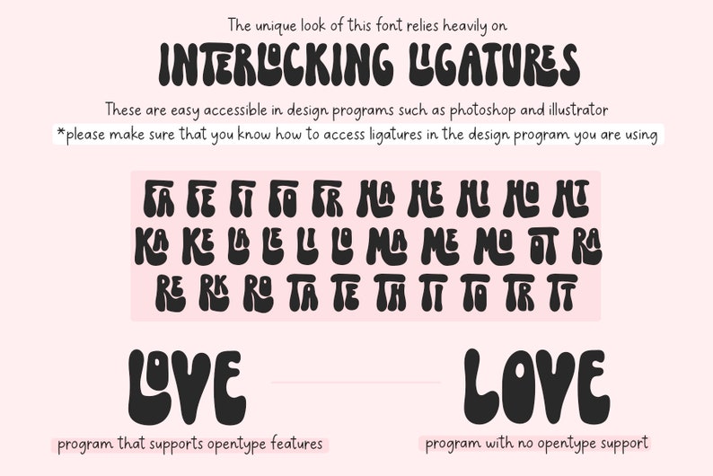 Some Love Font Retro Font Groovy Font Fonts for Cricut - Etsy