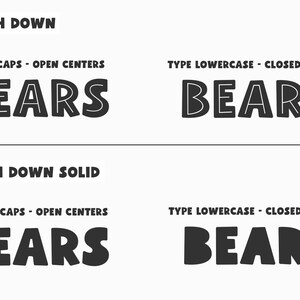 Touchdown Font - Bubbly Font, Inline Font, Banner Fonts, Bold Font ...
