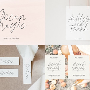 Mini Modern Script Font Bundle Part FOUR - Handwritten Fonts, Cricut ...
