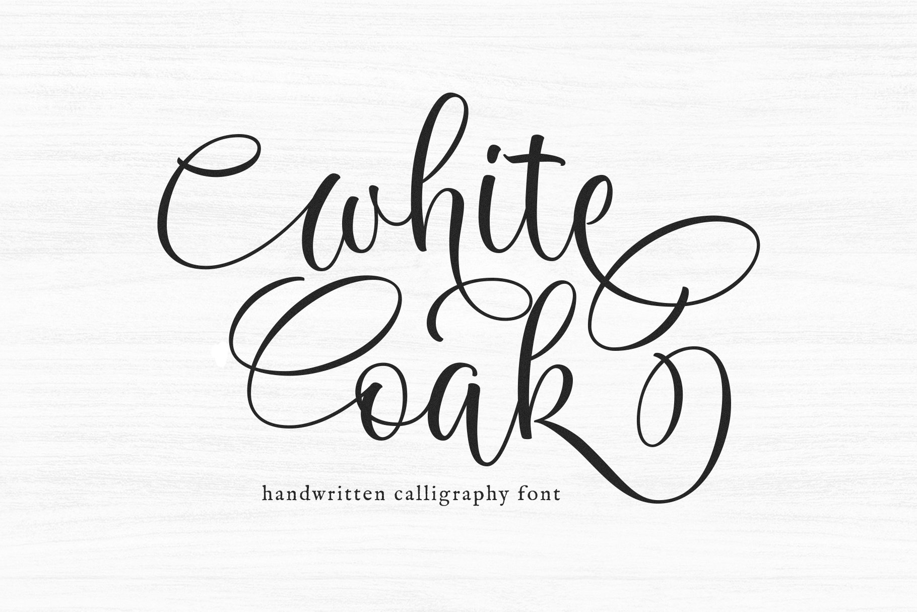 White Oak Font Script Font Font With Tails Farmhouse - Etsy