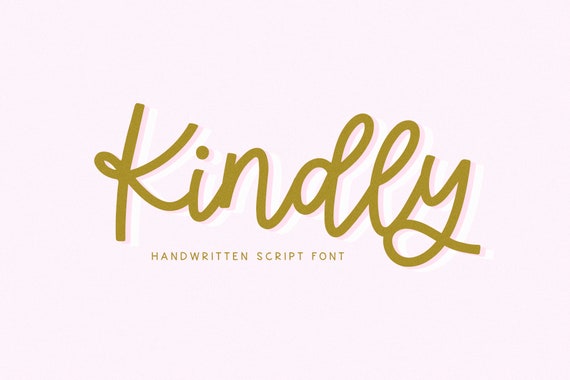Kindly Font Handwritten Script Font Cricut Fonts - Etsy