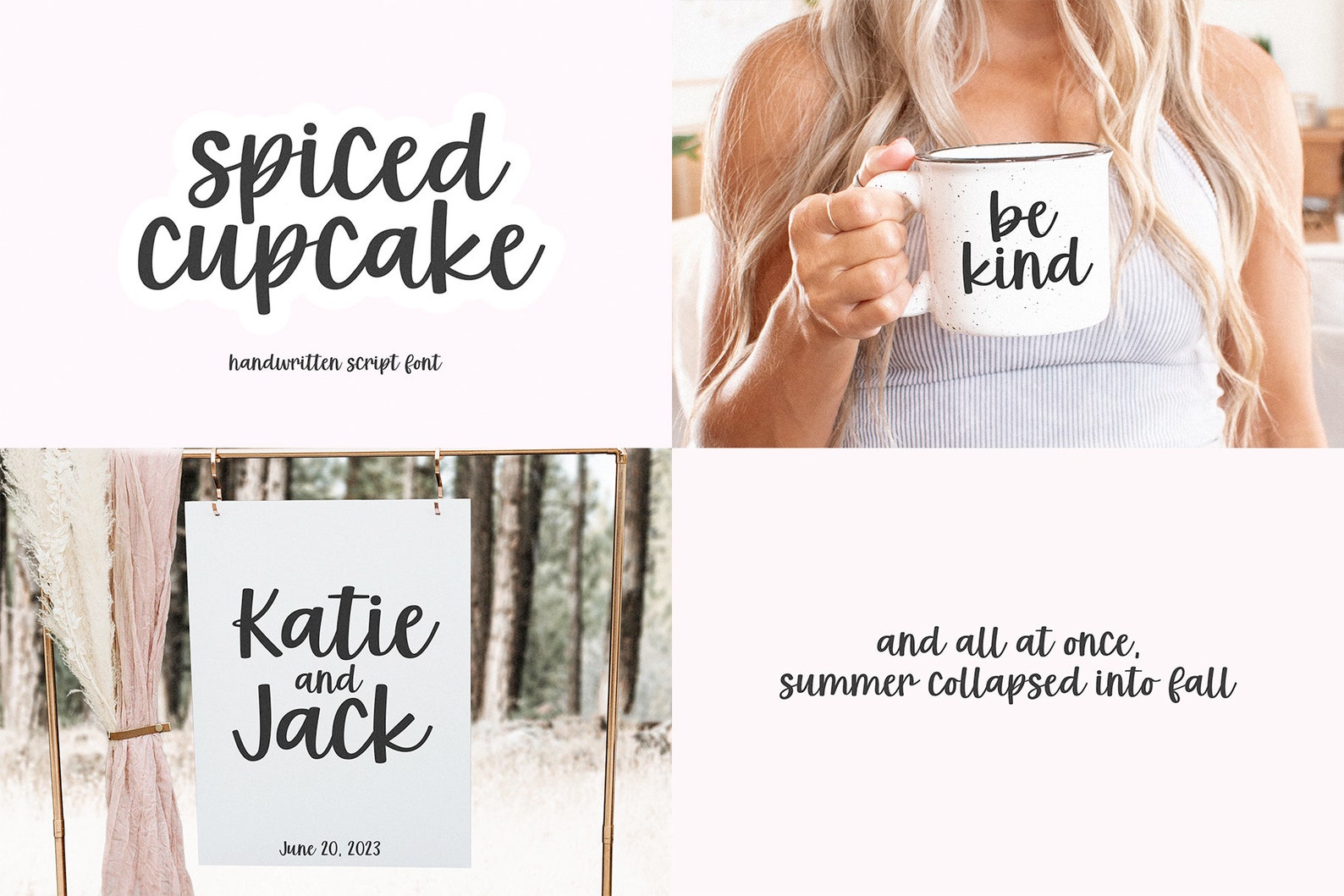Fall Font Bundle - Handwritten Fonts, Cricut Font Bundle, Farmhouse ...