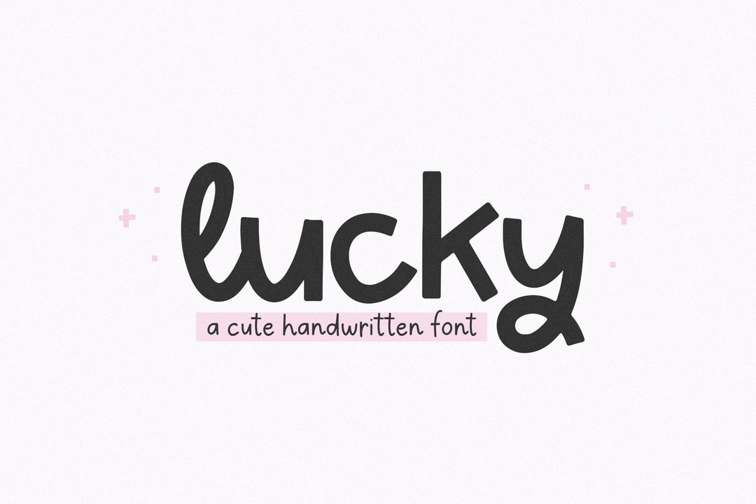 Lucky Font - Handwritten Font, Cricut Fonts, Procreate Font, Script ...