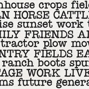Farmland Font - Typewriter Font, Farmhouse Font, Cricut Fonts, Modern ...