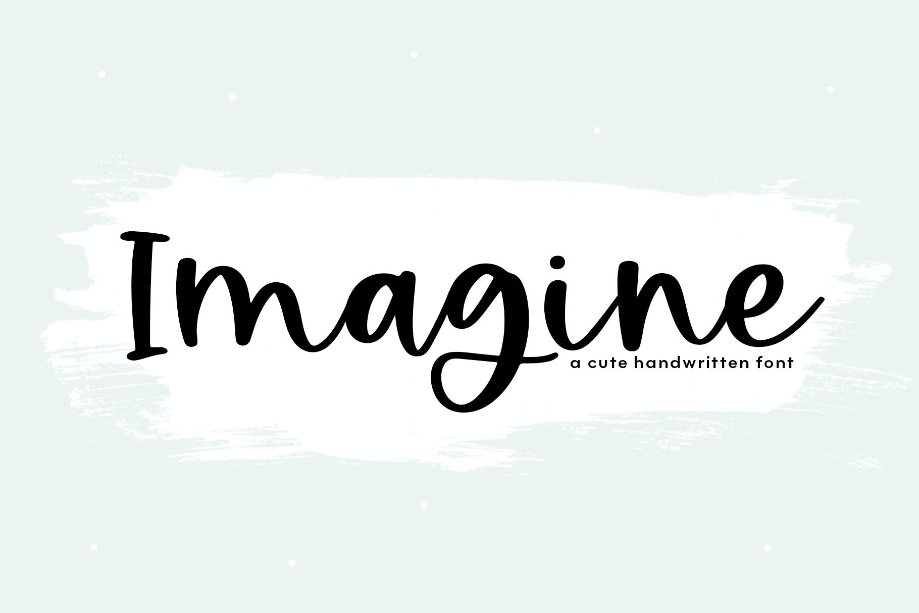 Imagine Font - Handwritten Script Font, Cricut Fonts, Procreate Font ...