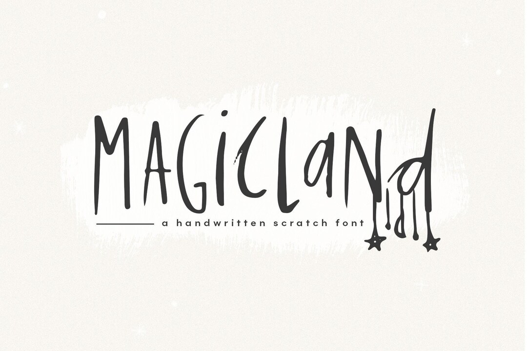 Magicland Font - A Handwritten Messy Font - Scrawl, Doodles, Fonts for ...