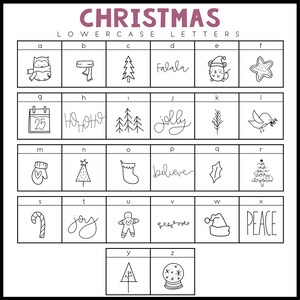 Merry and Bright - A Hand-drawn Doodle Font - Christmas/winter - TTF - Etsy