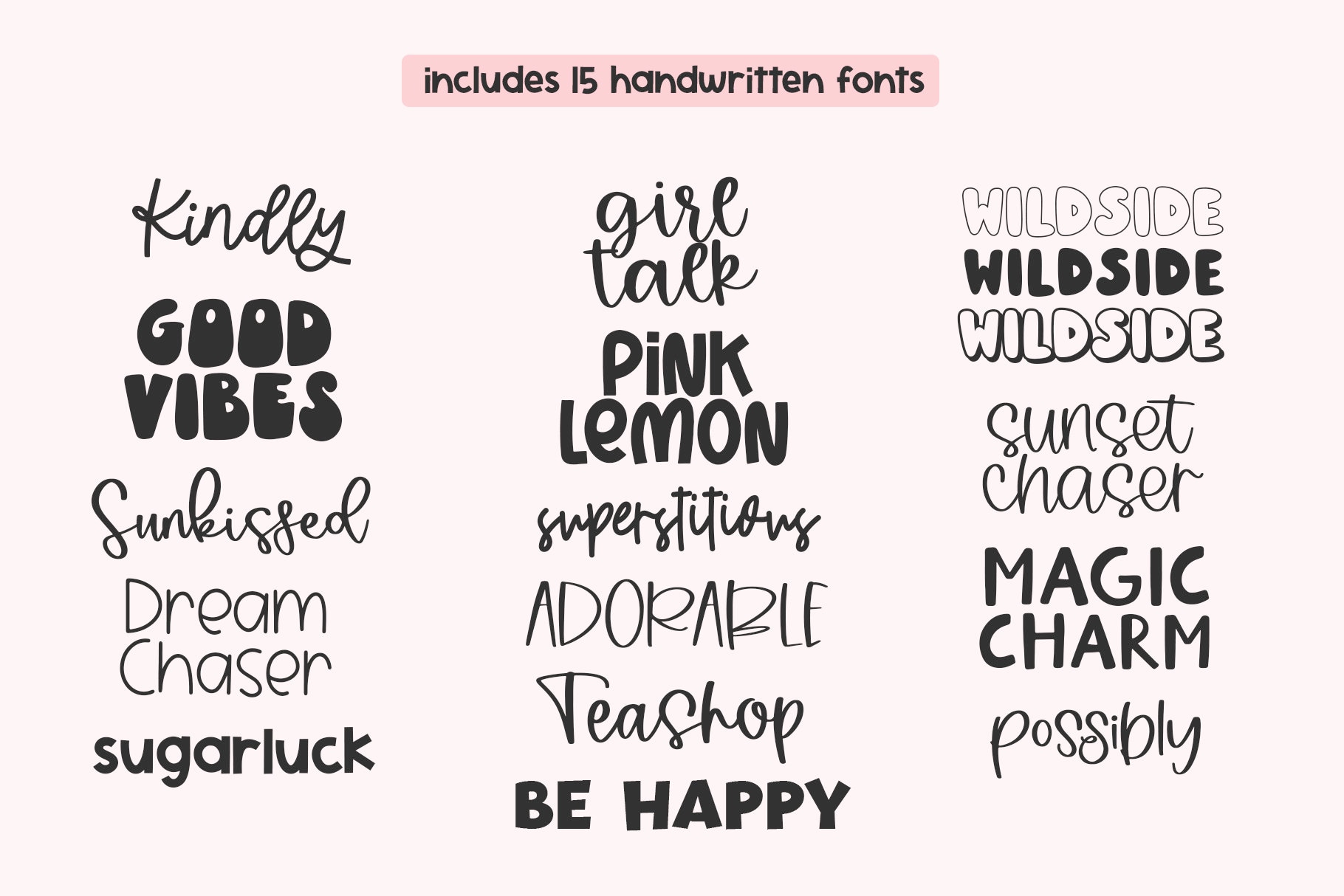 Font Bundle Cute Fonts Retro Fonts Cricut Font Bundle - Etsy