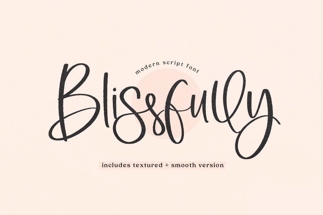 Blissfully Font - Handwritten Script Font, Cricut Font, Cursive Font ...