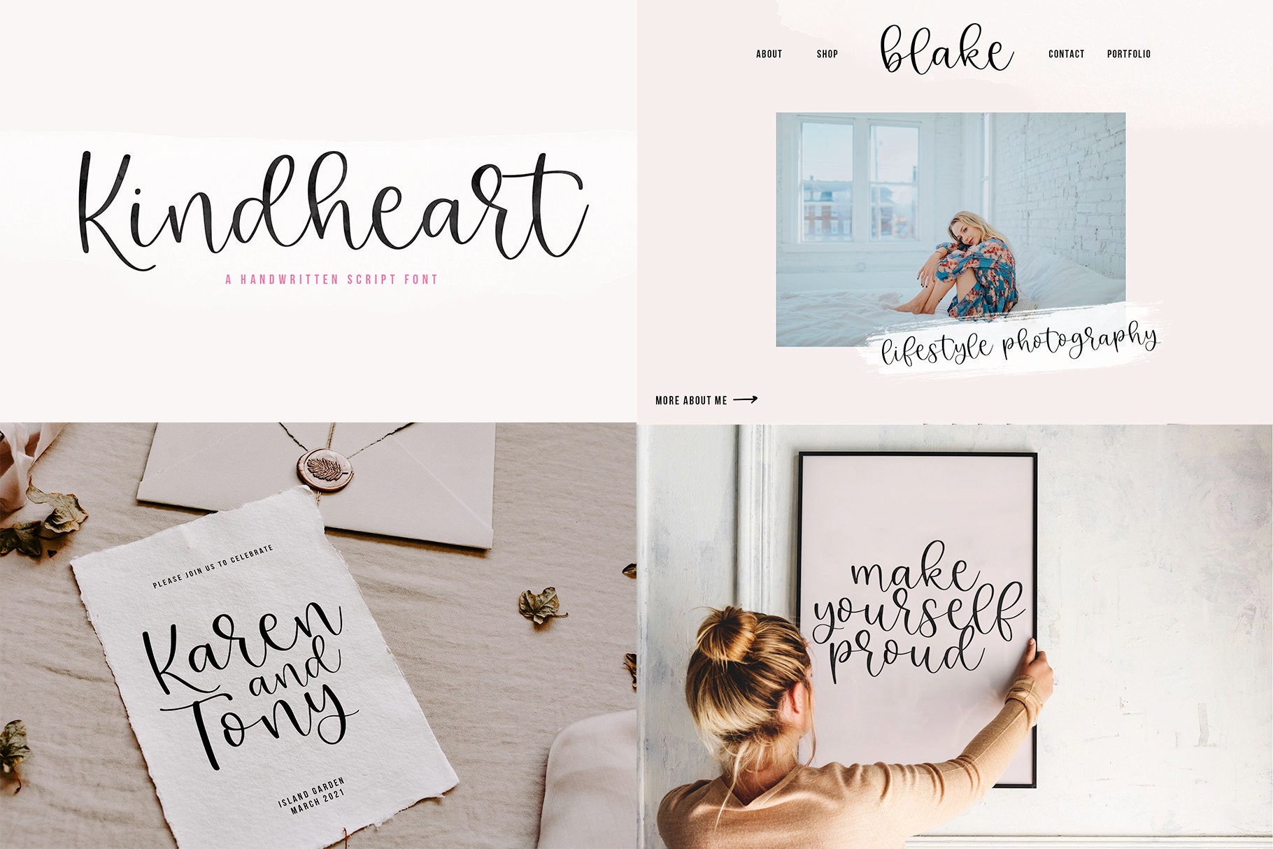 Mini Modern Script Font Bundle Calligraphy Fonts - Etsy