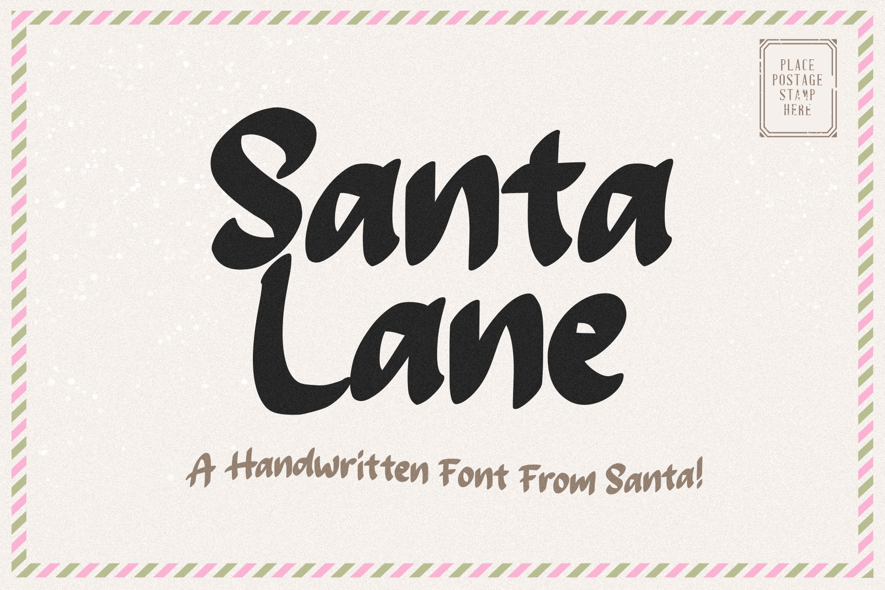 Santa Lane Font Christmas Font Santa Letter Font Santa - Etsy