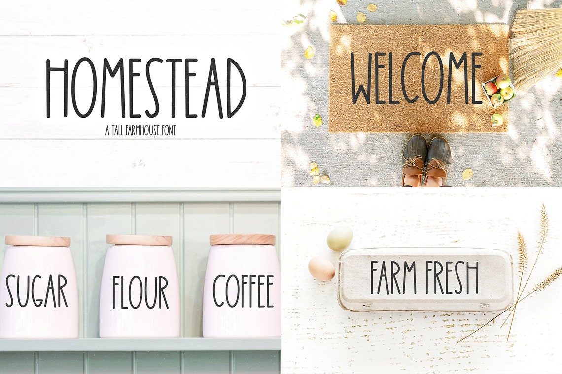Farmhouse Font Bundle Cricut Fonts Farmhouse Fonts Rustic - Etsy