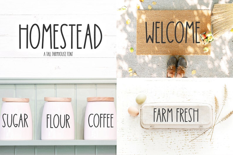 Farmhouse Font Bundle - Cricut Fonts, Farmhouse Fonts, Rustic Fonts ...