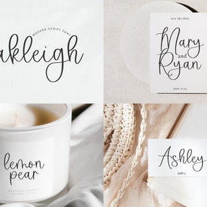 Mini Modern Script Font Bundle Part FOUR - Handwritten Fonts, Cricut ...