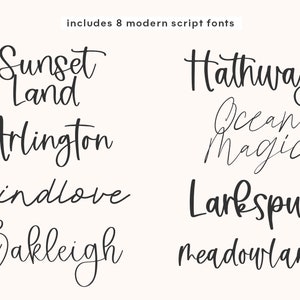 Mini Modern Script Font Bundle Part FOUR - Handwritten Fonts, Cricut ...