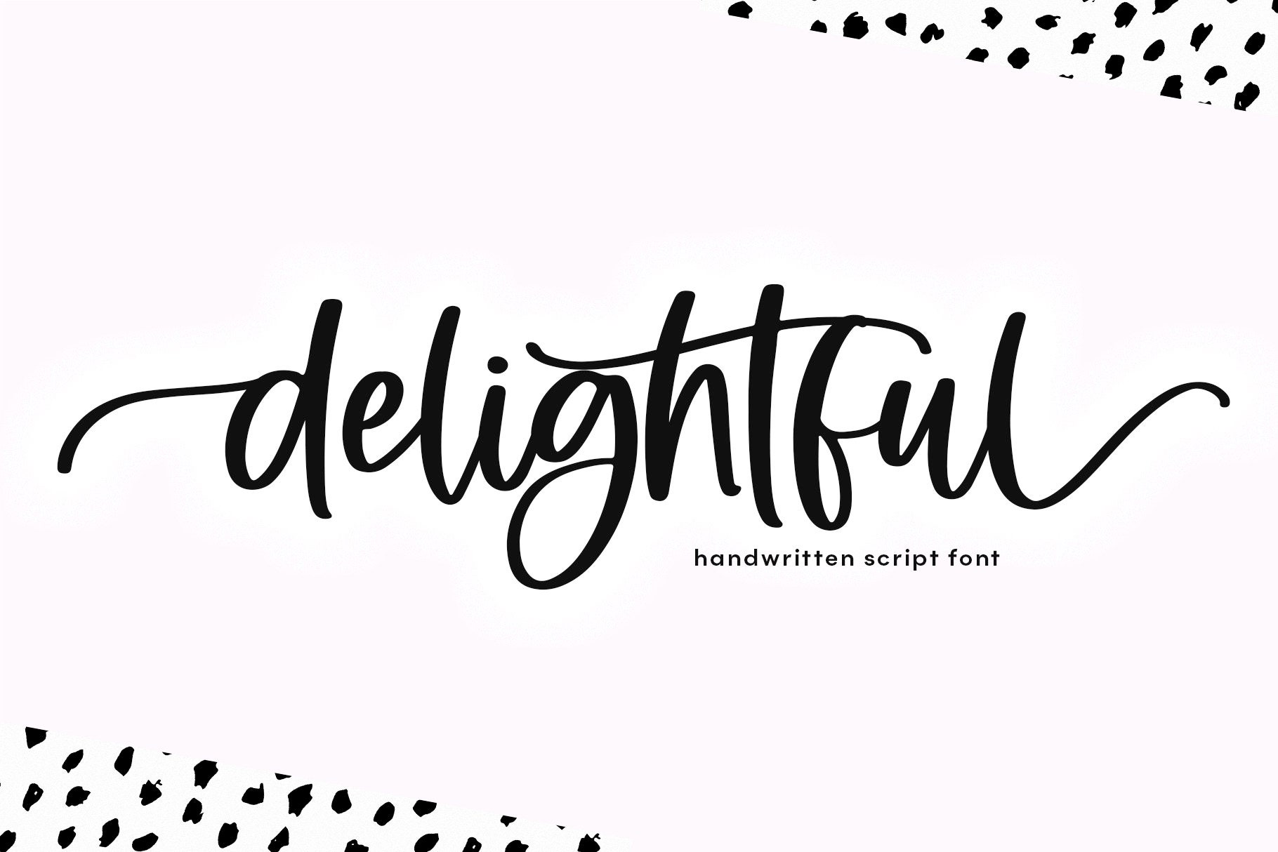Delightful Font Handwritten Script Font Cricut Fonts - Etsy