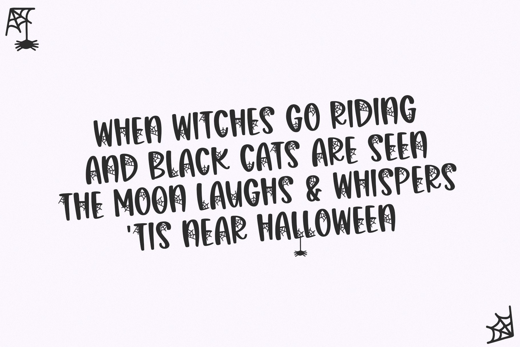 Spooked Font - Halloween Font, Spider Font, Cricut Font, Spooky Font ...