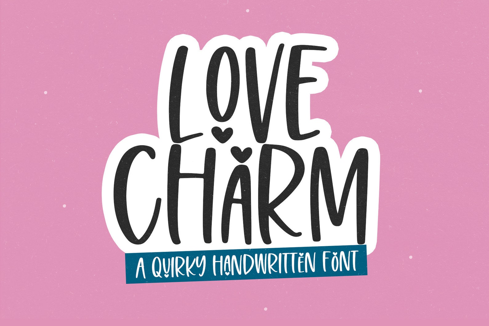 Love Charm Font Quirky Handwritten Font Hearts Font Cricut - Etsy