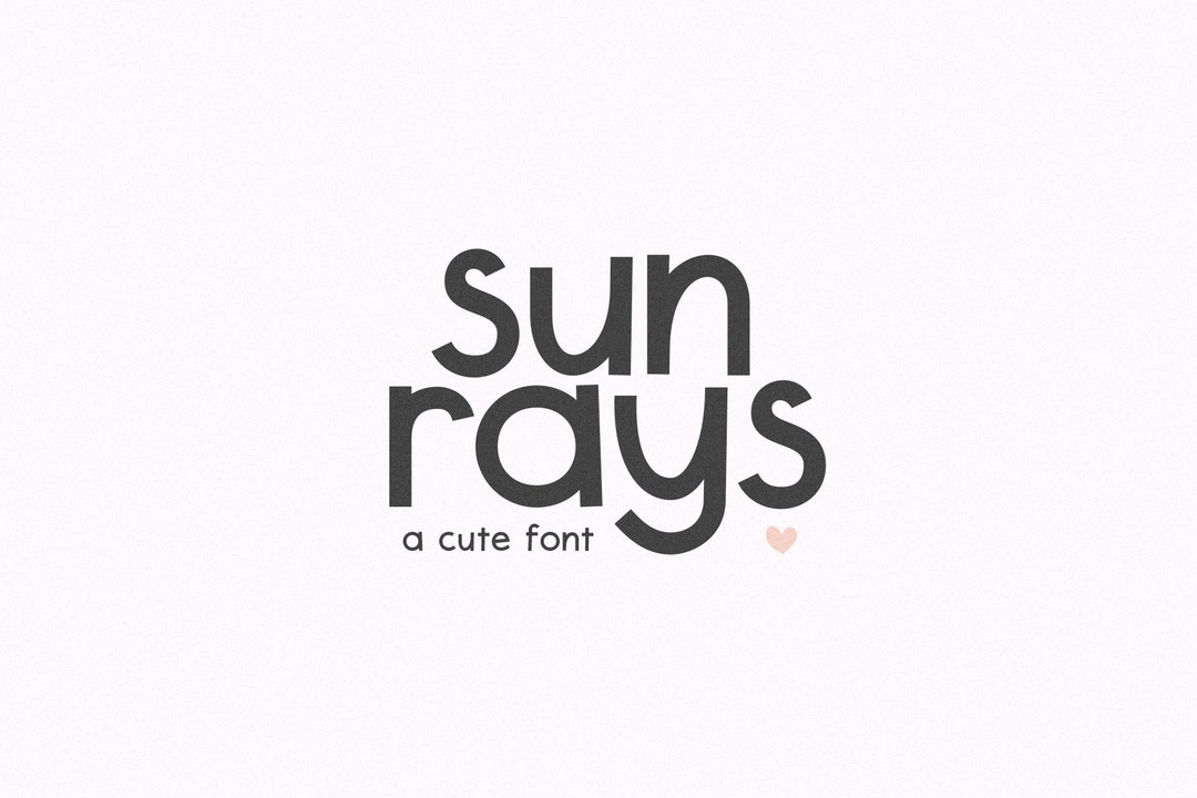Sunrays Font Cute Font, Cricut Font, Fun Font, Handwritten Fonts, Fonts ...