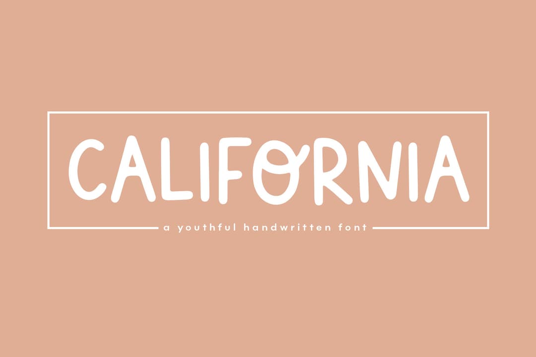 California Font - Fun Handwritten Font, Fonts for Cricut, Crafting ...