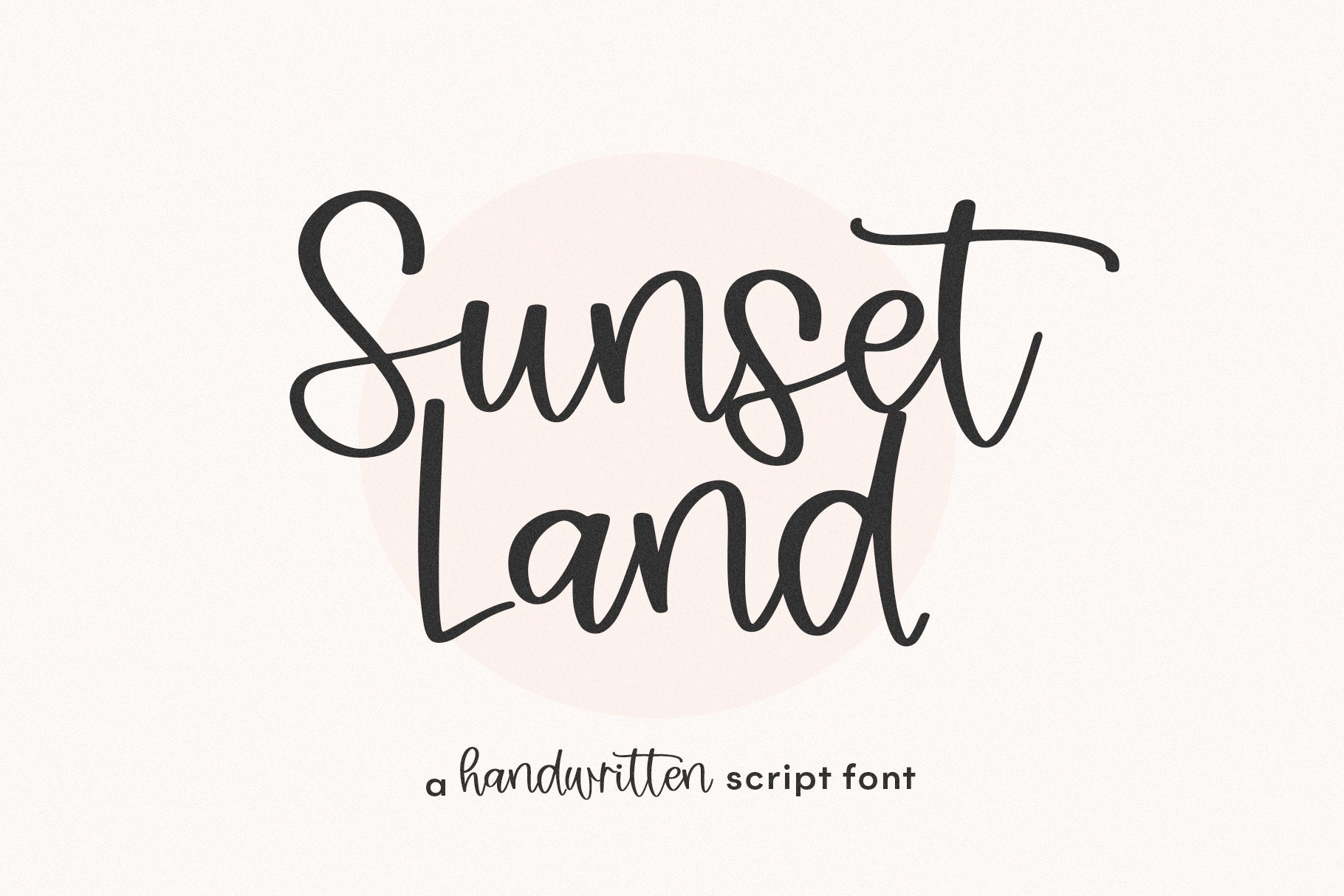 Sunset Land Font Handwritten Script Font Cricut Fonts - Etsy
