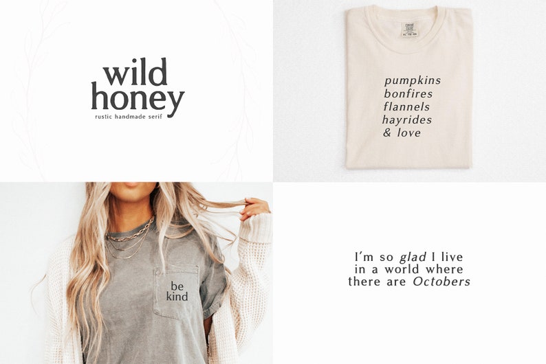 Fall Font Bundle - Handwritten Fonts, Cricut Font Bundle, Farmhouse ...