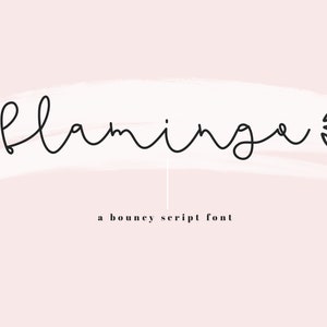 Flamingo Handwritten Script Font TTF / OTF - Etsy