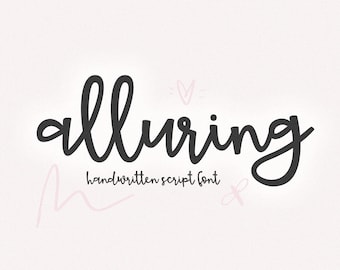 Aliyah Script Font Wedding Font Christmas Font Handwritten - Etsy