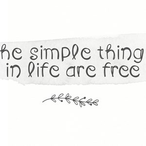 Simple Things - Fun Handwritten Font - TTF / OTF - Etsy