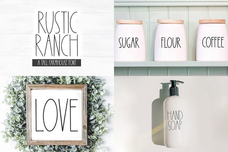 Farmhouse Font Bundle Part 4 Cricut Fonts Farmhouse Fonts - Etsy