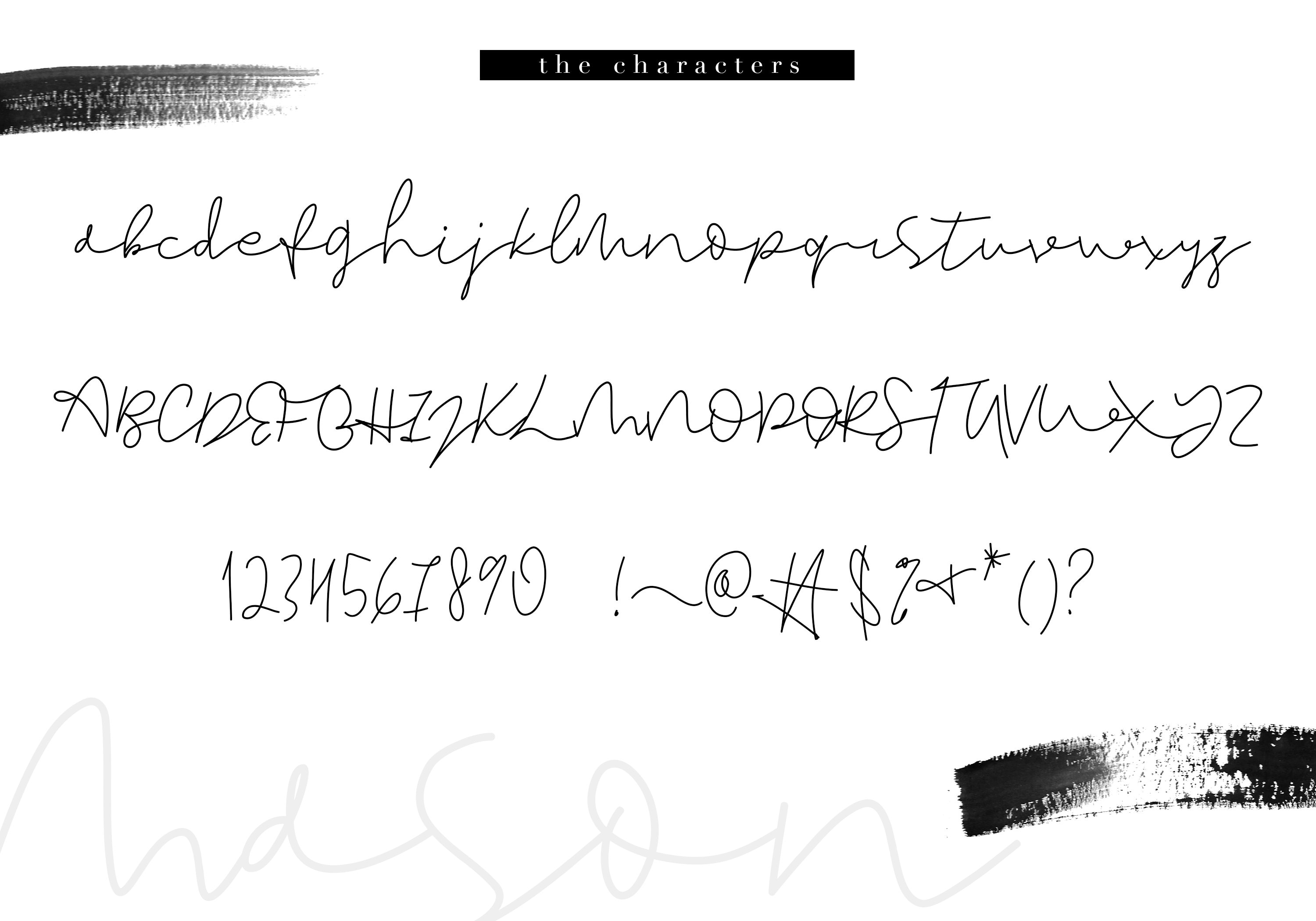 Mason Fuente de firma manuscrita TTF / OTF | Etsy