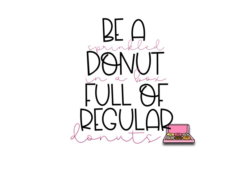 Sprinkled Donut Font - Fun Handwritten Font, Cricut Font, Fonts for ...