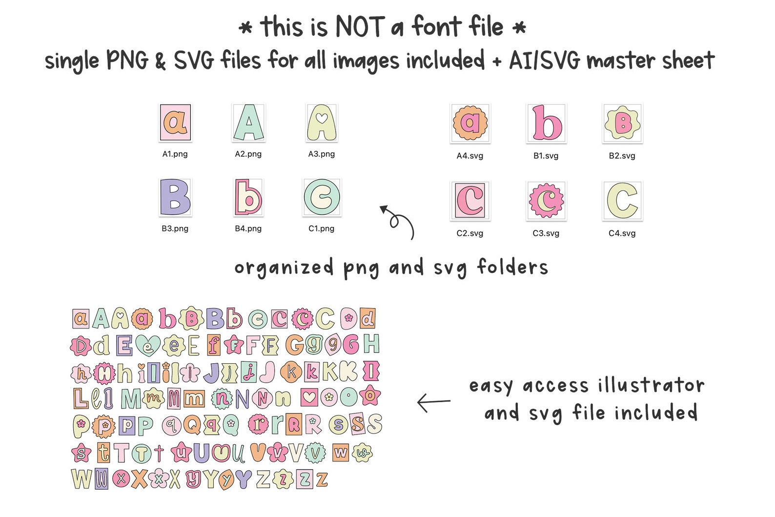 Retro Clips Alphabet Set, PNG Retro Letters, SVG Retro Letters ...