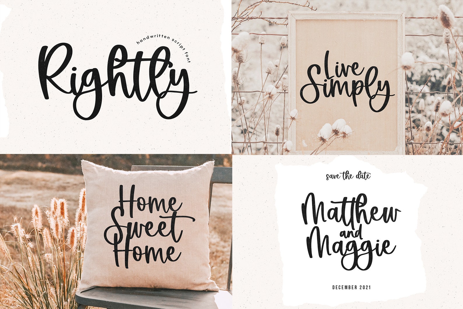 Modern Farmhouse Font Bundle Cricut Fonts Farmhouse Fonts - Etsy