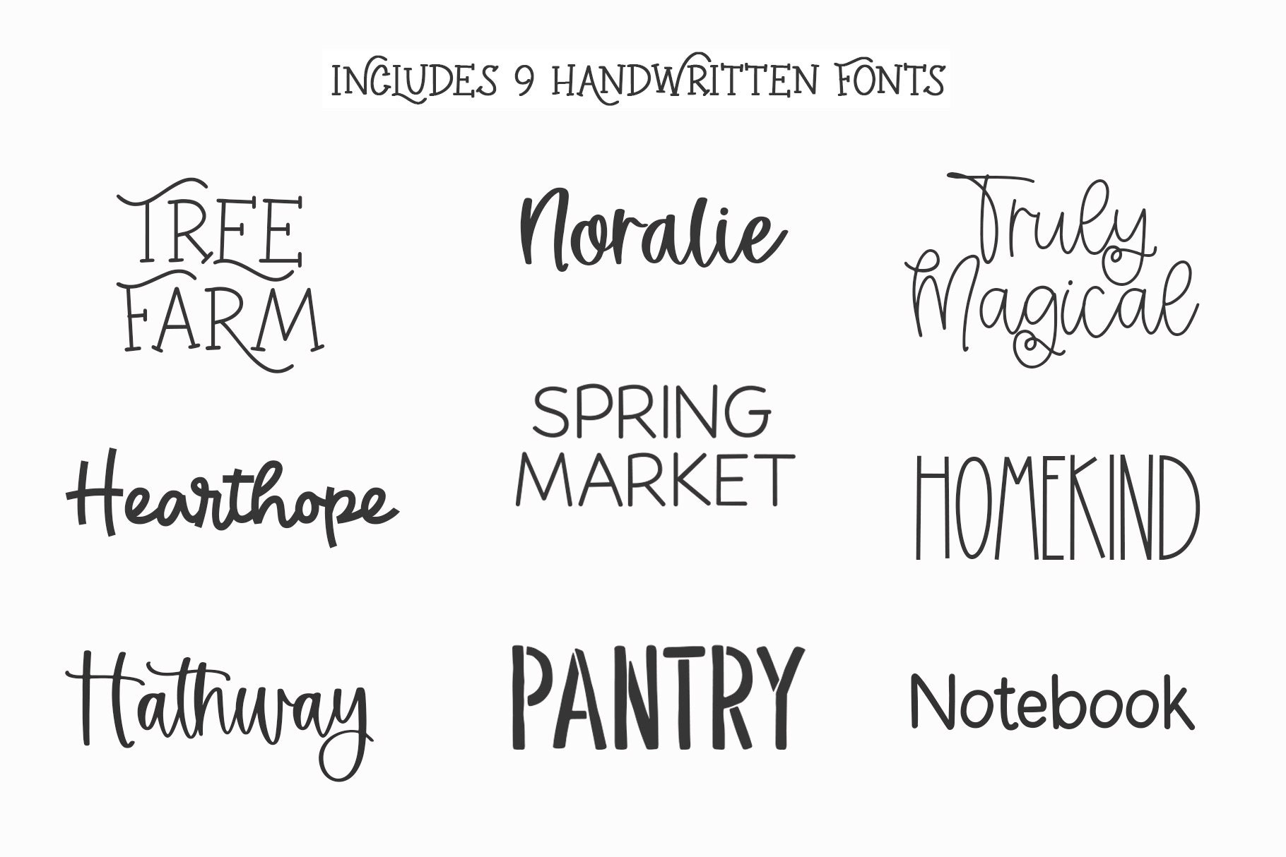 Farmhouse Font Bundle - Cricut Fonts, Farmhouse Fonts, Rustic Fonts ...