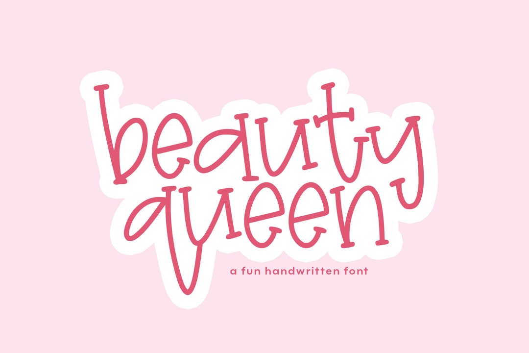 Beauty Queen Font - Fun Handwritten Font, Serif Font, Cricut Fonts ...