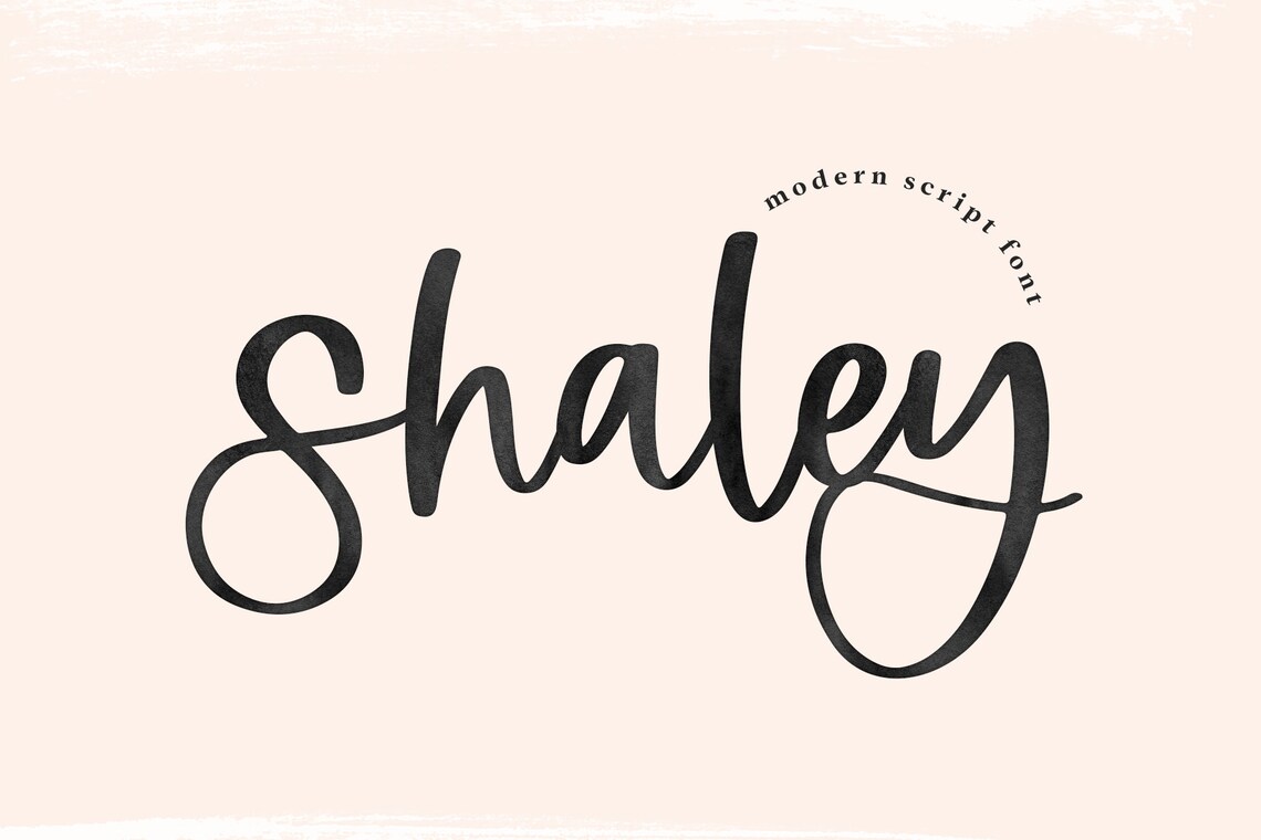 Shaley Font Handwritten Script Font Cricut Fonts Cursive Etsy