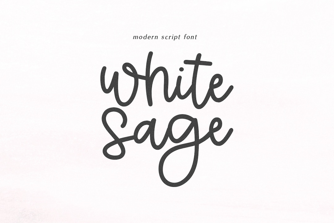 White Sage Font - Handwritten Script Font, Cricut Fonts, Farmhouse Fonts, Fonts for Cricut ...
