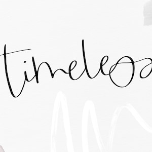 Timeless - Handwritten Script Font - OTF - Etsy